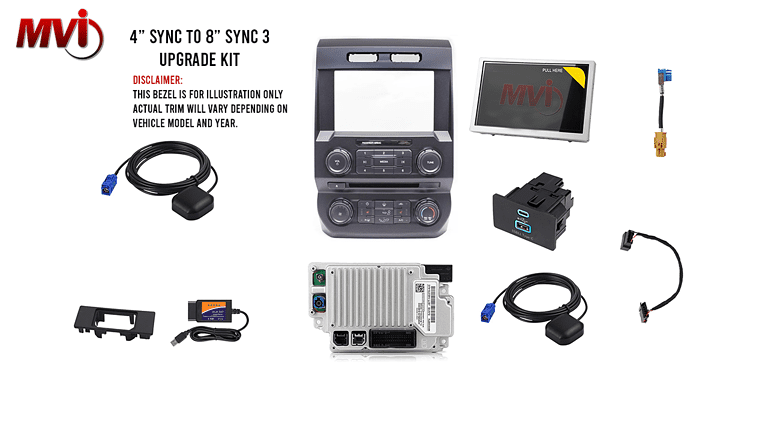 Ford Sync 4 Upgrade - 4" to 8" Screen Upgrade Kit